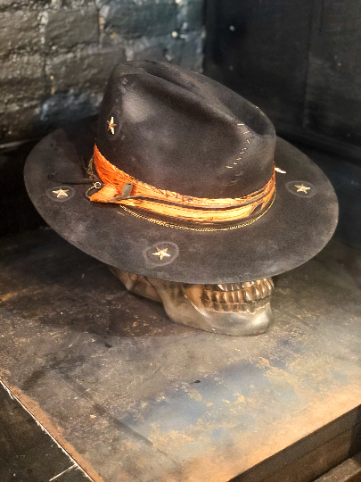 Vintage Rare Custom Cowboy Hat , "FALLEN ANGEL" – Ntte